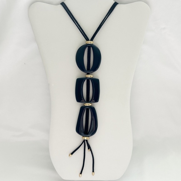 Chico's | Jewelry | New Chicos Long Navy Mod Necklace | Poshmark